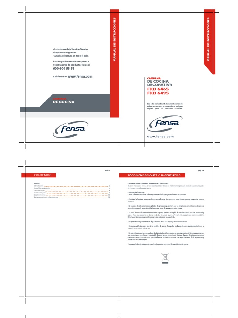 Manual Campana FDV | PDF | Estufa de cocina | Chimenea