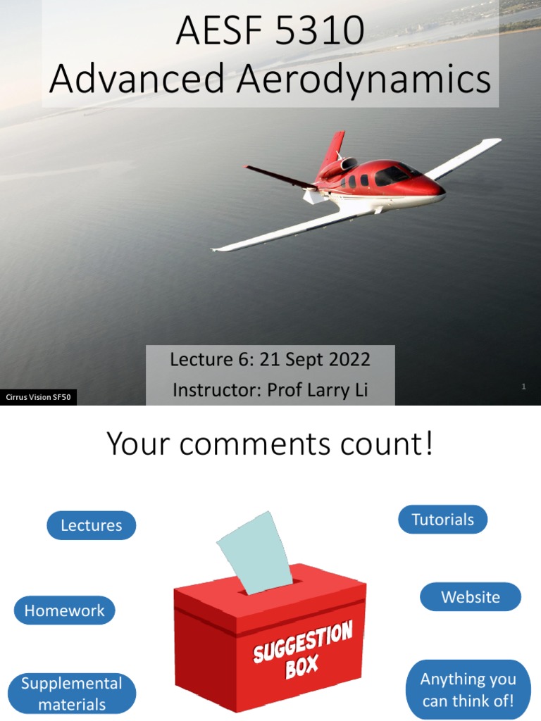 Lecture 6 Pdf Airfoil Lift Force