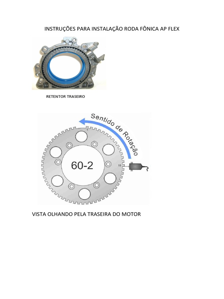 Instruções para Instalação Roda Fônica Ap Flex | PDF | Casa e Jardim ...