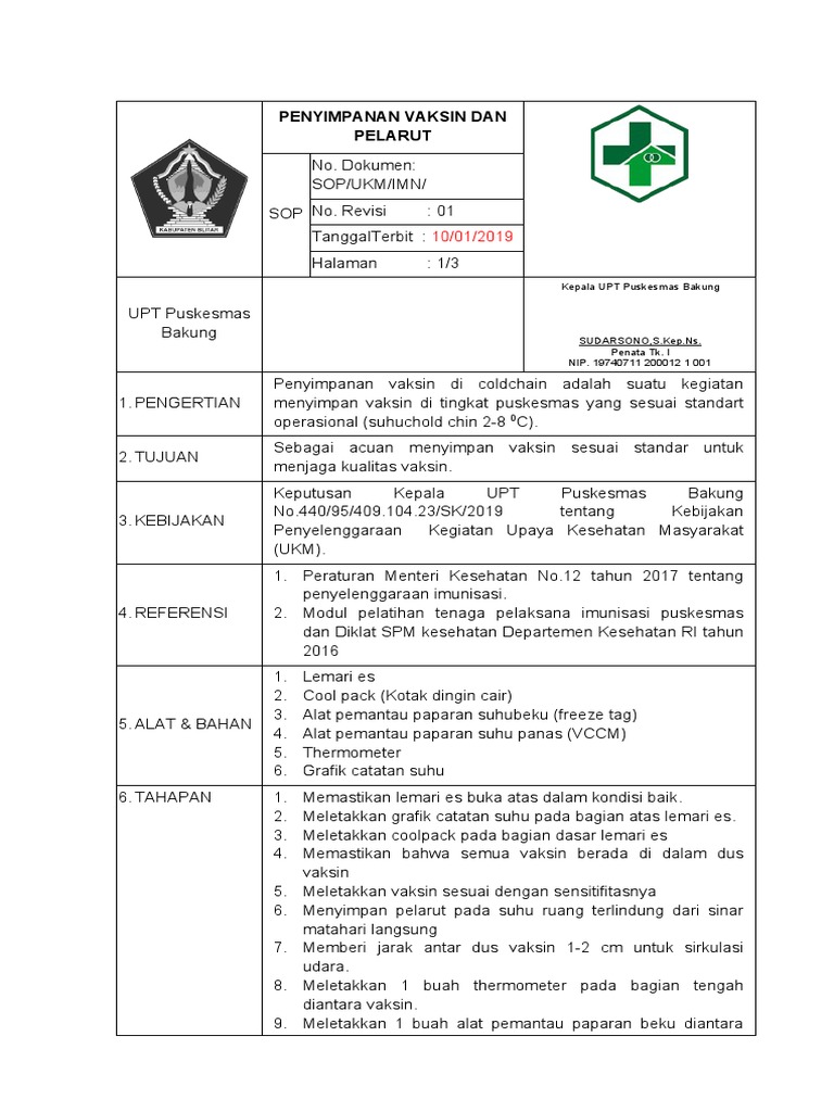 14 Penyimpanan Vaksin Dan Pelarut | PDF
