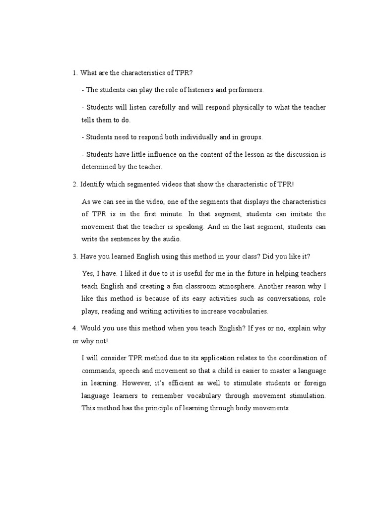 TPR Task-1 | PDF | Career & Growth | Language Arts & Discipline