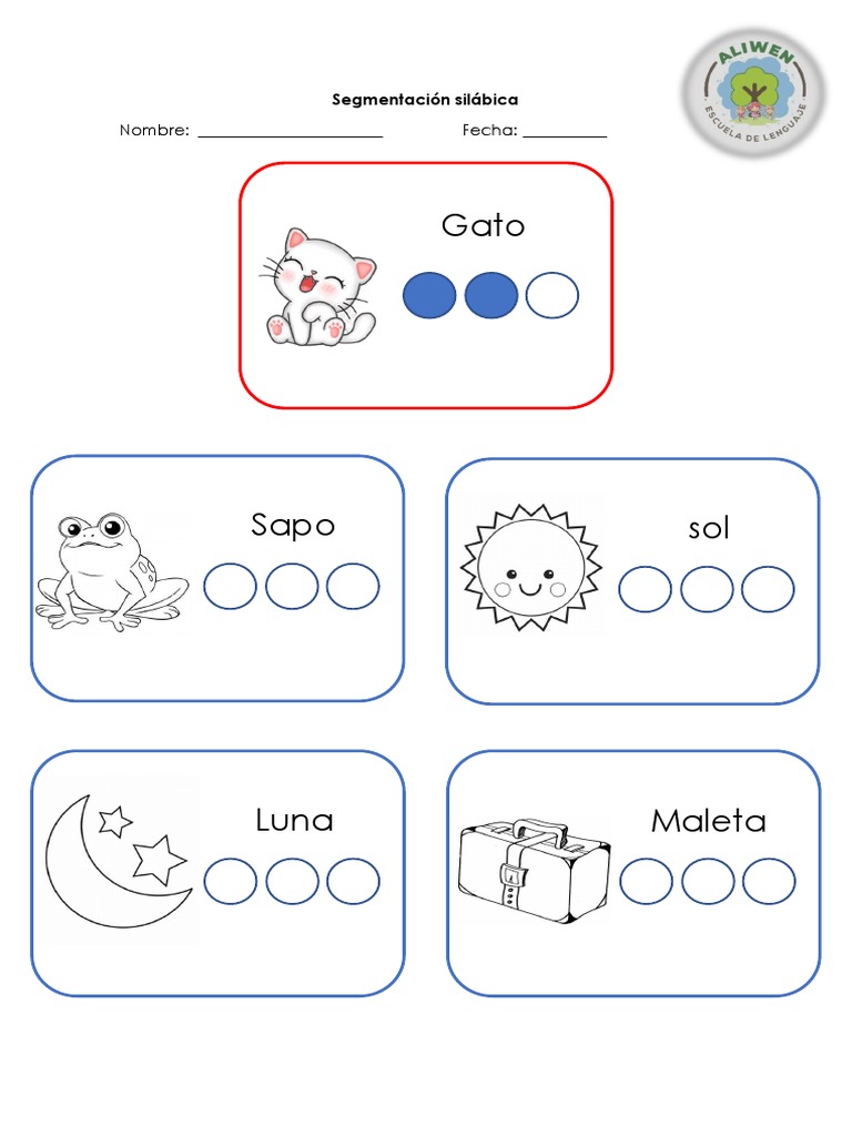 Guía Segmentación Silábica | PDF