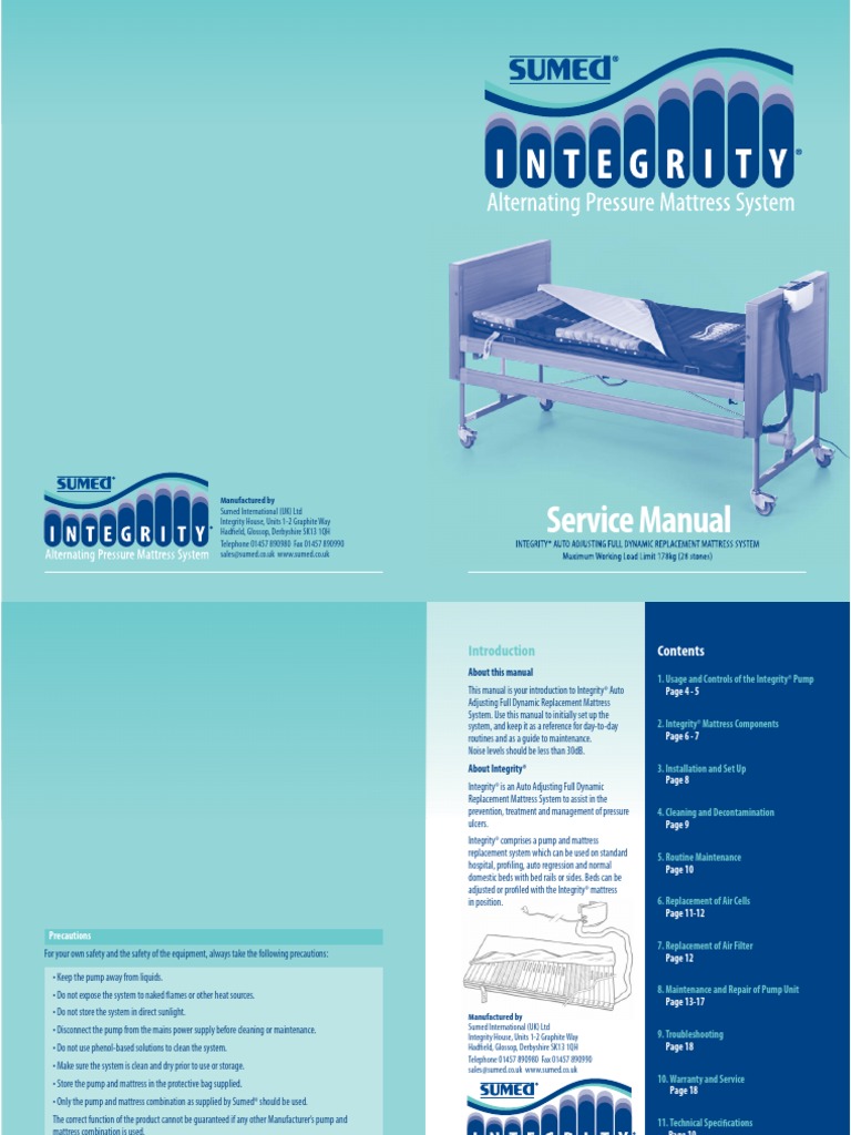 Sumed 12345 Integrity-Service-Manual | PDF | Electrical Connector | Pump