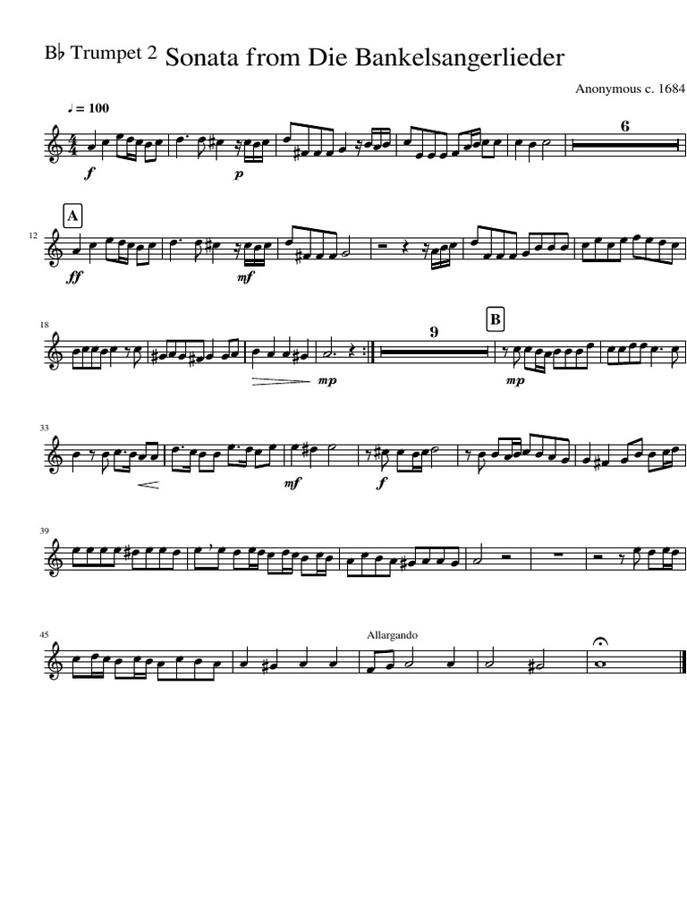 Sonata - Trumpet 2 | PDF