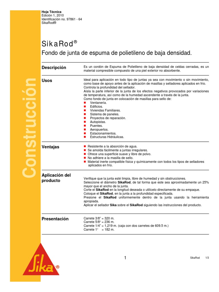 Sika Rod | PDF