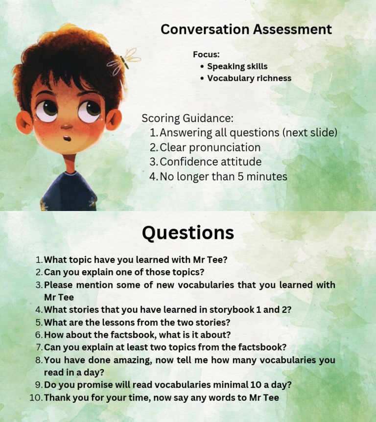 Conversation Assessment | PDF