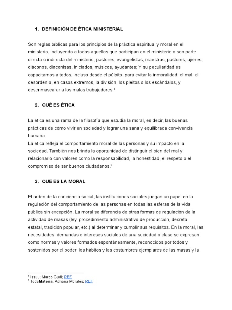Etica Misnisterial - Daniel Cortes | PDF | Moralidad | Instituciones ... Etica Misnisterial - Daniel Cortes | PDF | Moralidad | Instituciones ...