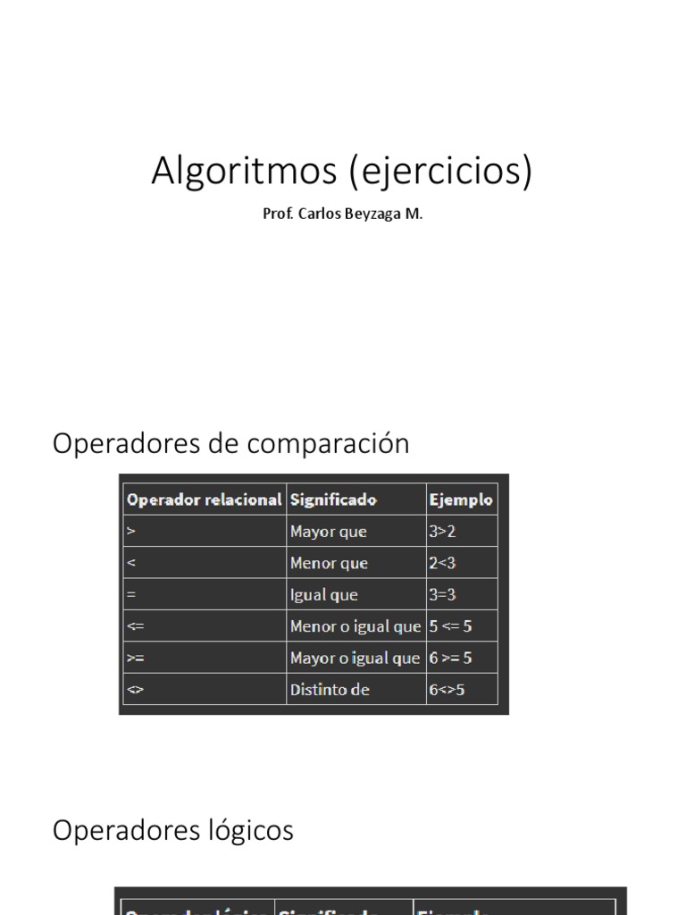 1-2 Ejercicios Algoritmos | PDF