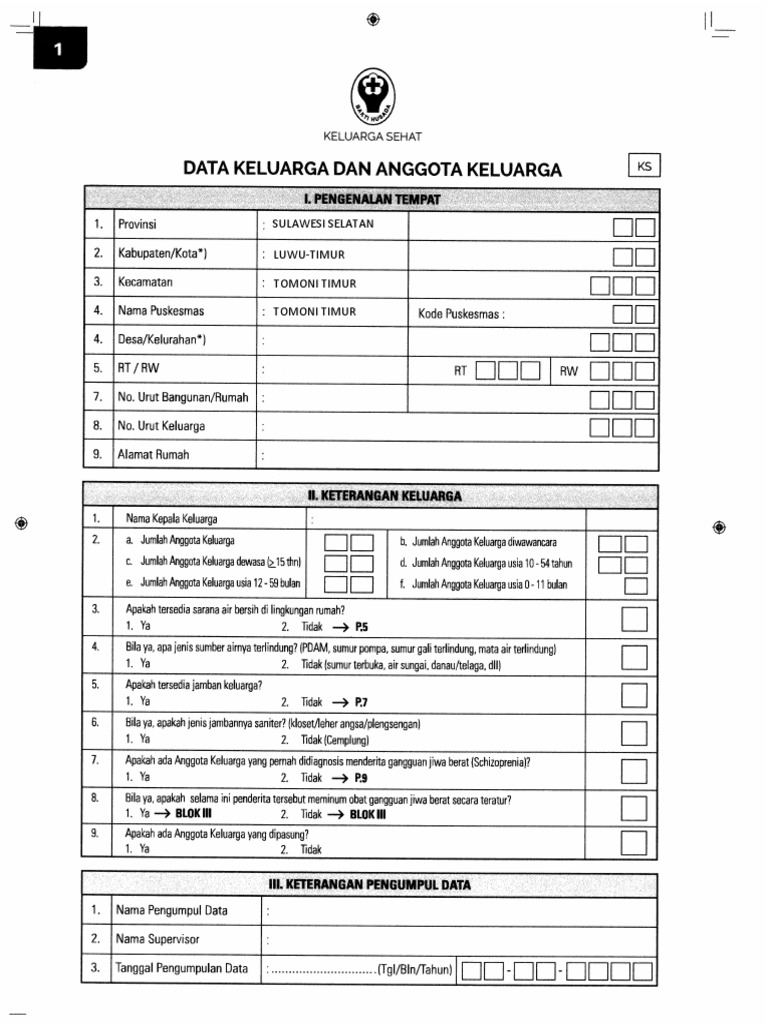 Data Keluarga Sehat Update 300 Pdf 