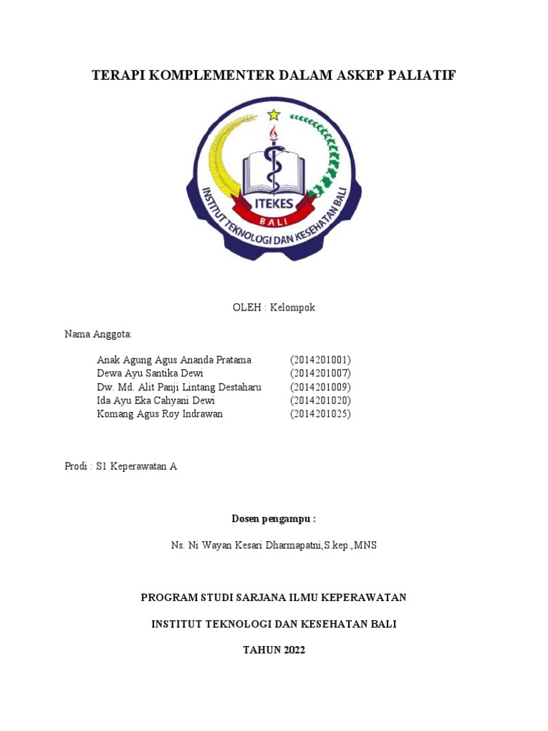 Terapi Komplementer Dalam Askep Paliatif | PDF