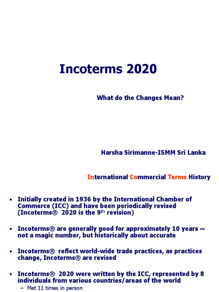 Inco 2020 | PDF | Logistics | Business