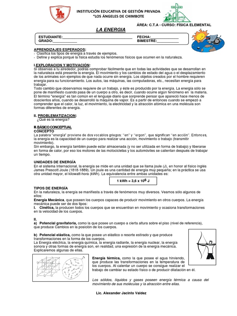 Energìa Fisica 2do | PDF | Energía potencial | La energía nuclear