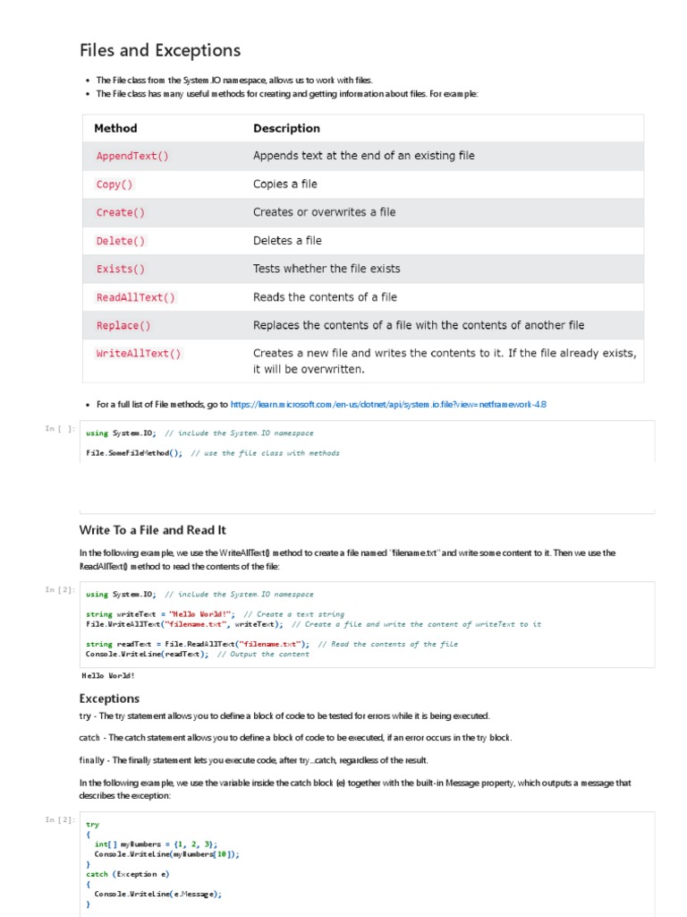 #7files and Exceptions | PDF | Computer File | Filename