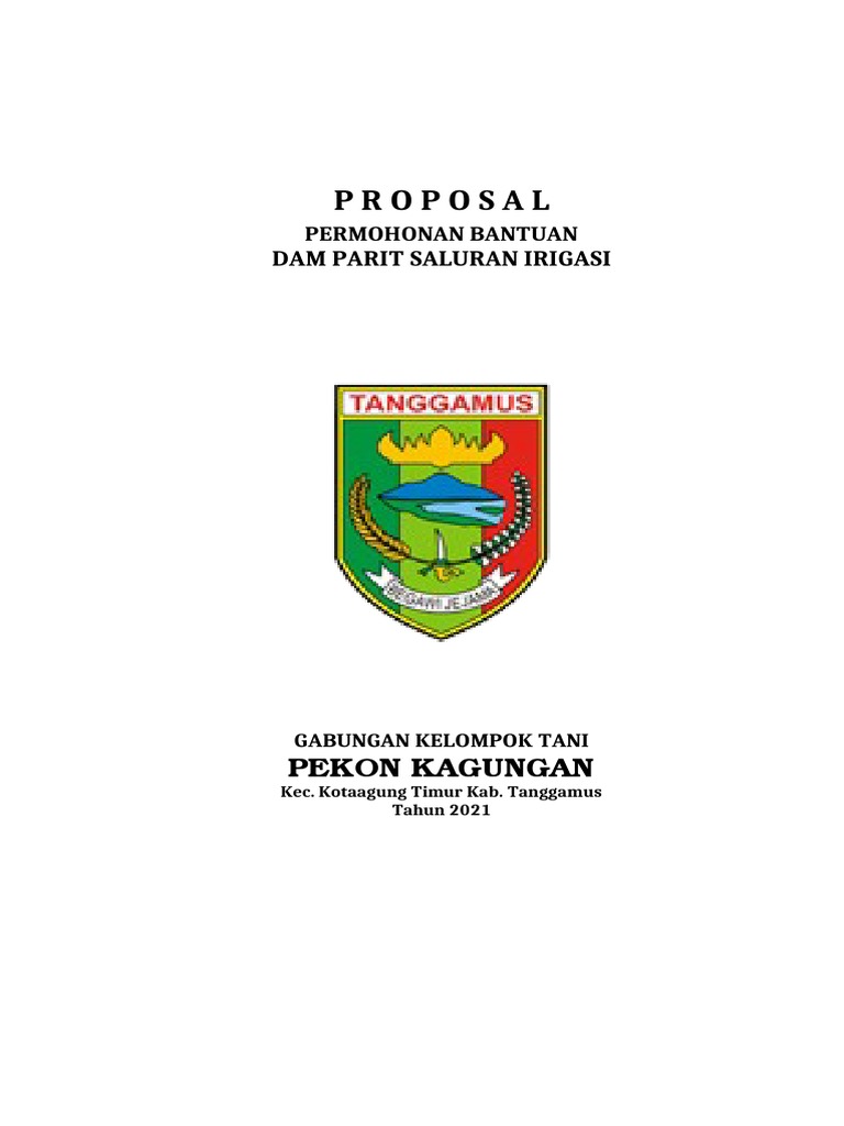 Proposal Bantuan Dam Parit Irigasi | PDF