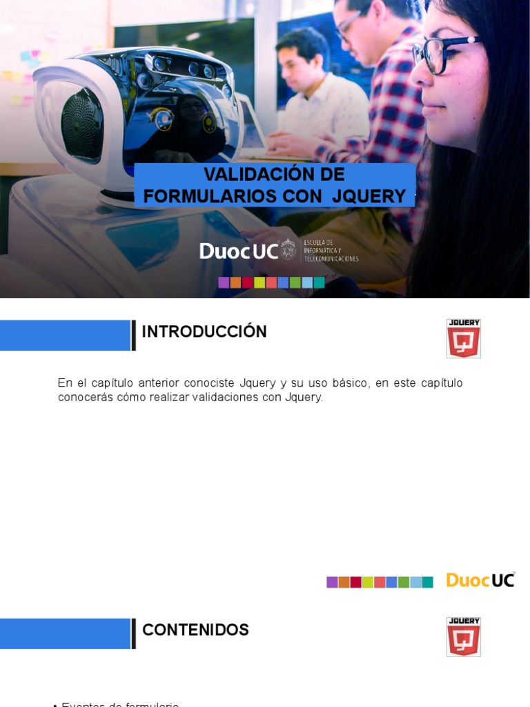 2.3.2 Validación de Formularios Con Jquery | PDF | Informática | Desarrollo de software