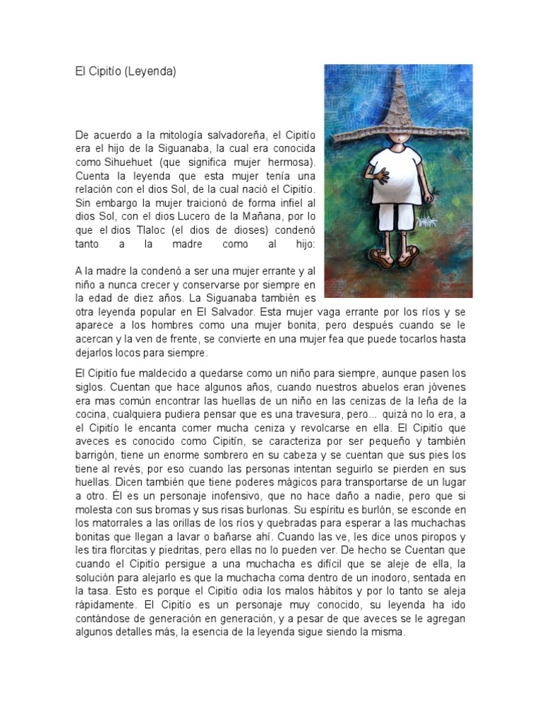 El Cipitío Leyenda | PDF | Novela negra, policíaca y suspenso