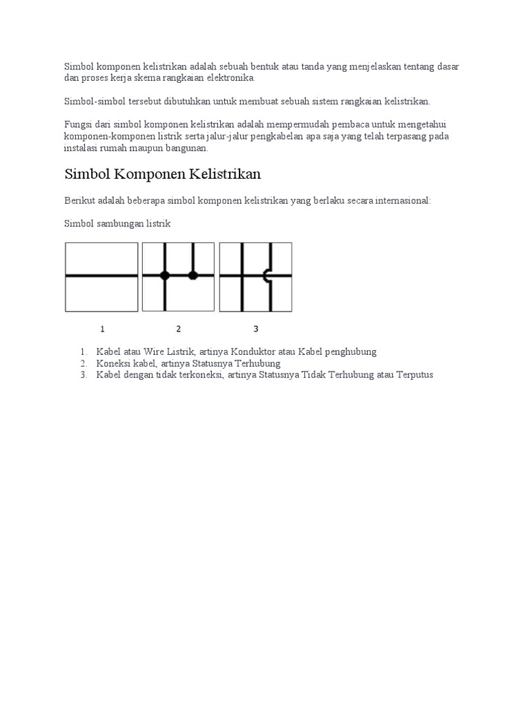 Simbol Teknik Listrik, Bangunan, Dan Elektronika Pertemuan Ke-3 | PDF ...