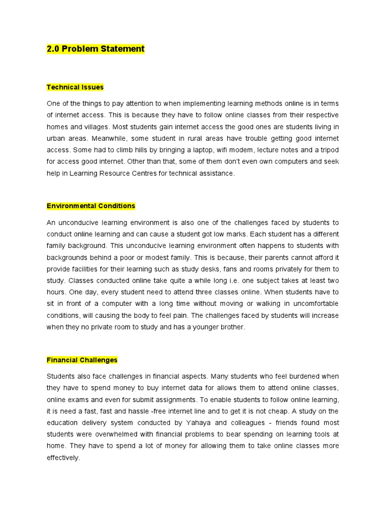 Problem Statement EWC | PDF