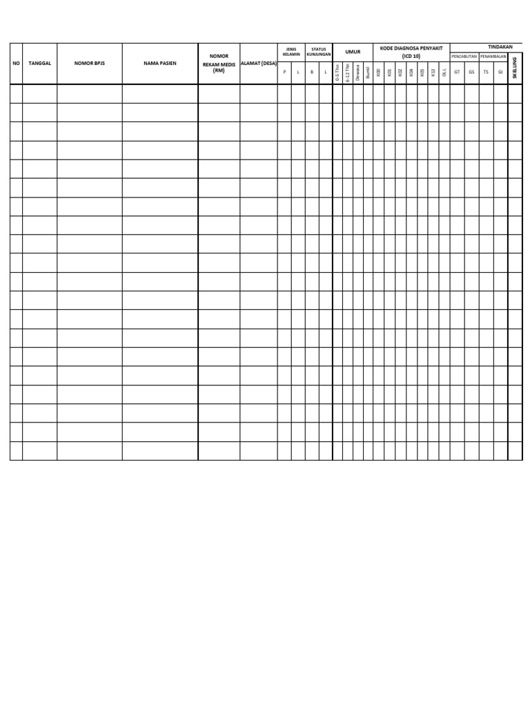 Buku Register Poli Gigi | PDF