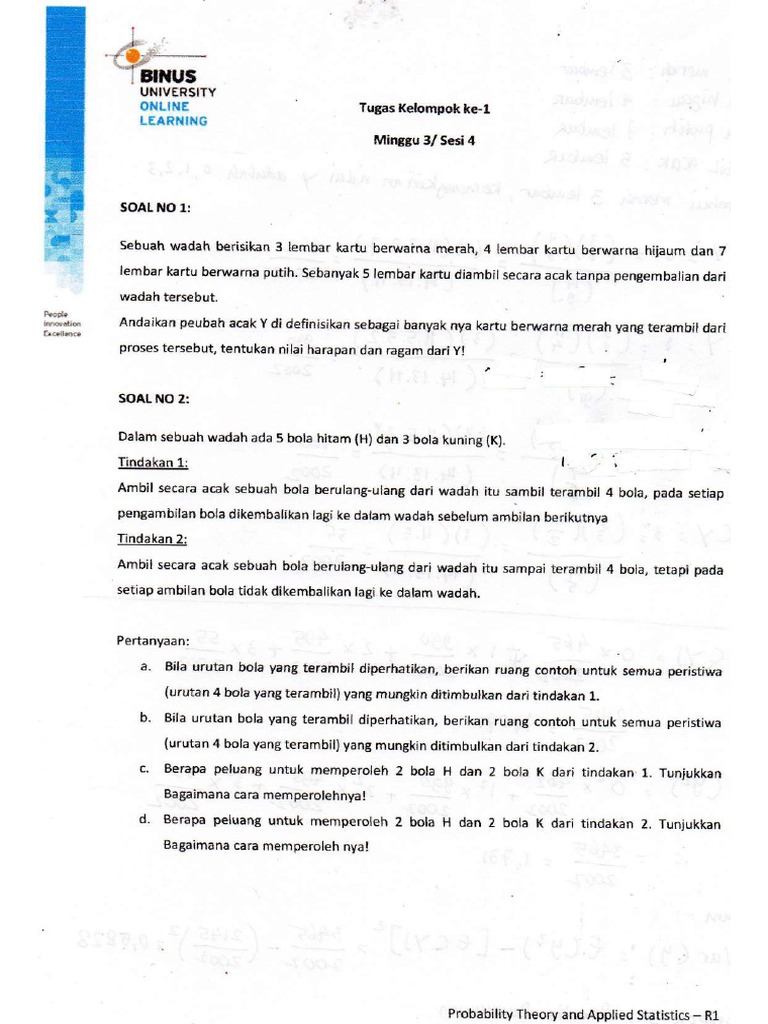 2211 Stat6174037 Tnda TK1-W3-S4-R1 Team3-1 | PDF