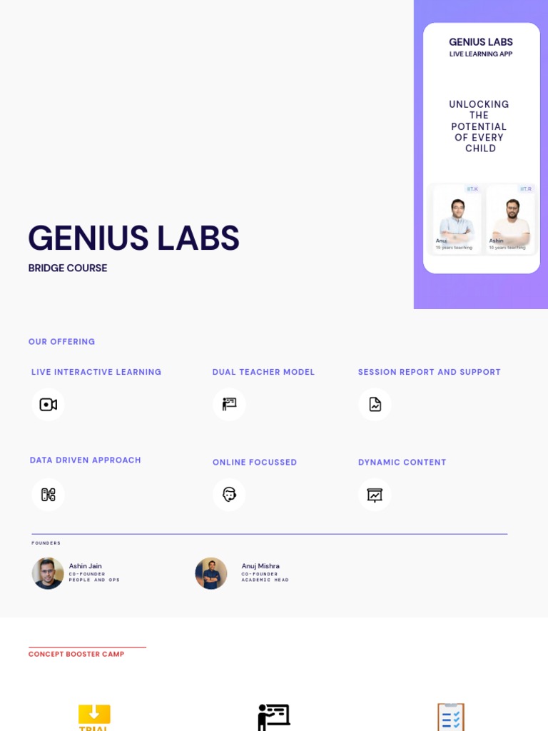 Genius Labs Live Learning App Bridge Course | PDF | Higher Education ...