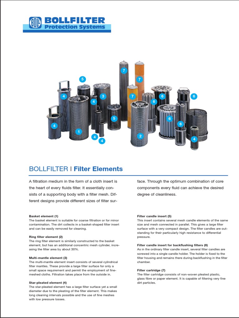 Filter Elements for Efficient Filtration | PDF