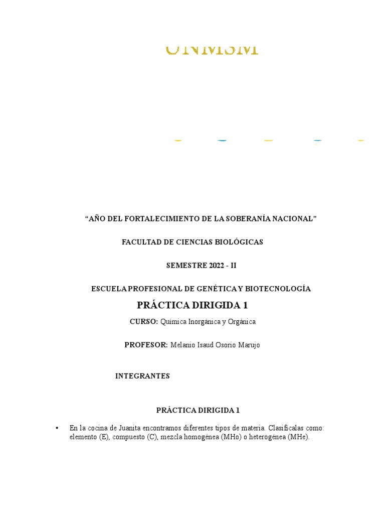 PRÁCTICA DIRIGIDA 1 Copi | PDF | Cobre | Ion