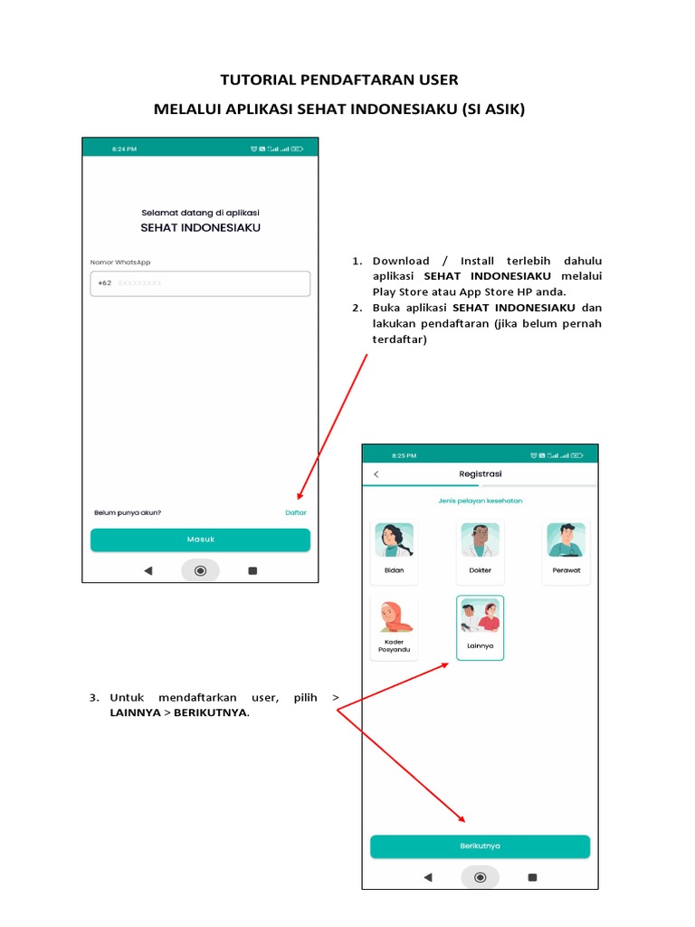 Tutorial Pendaftaran & Penginputan | PDF