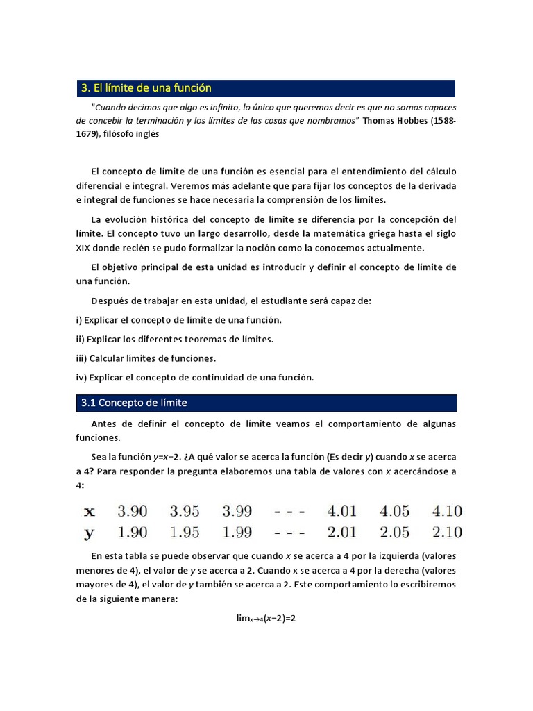 Limite Parte 1 | PDF | Límite (Matemáticas) | Integral