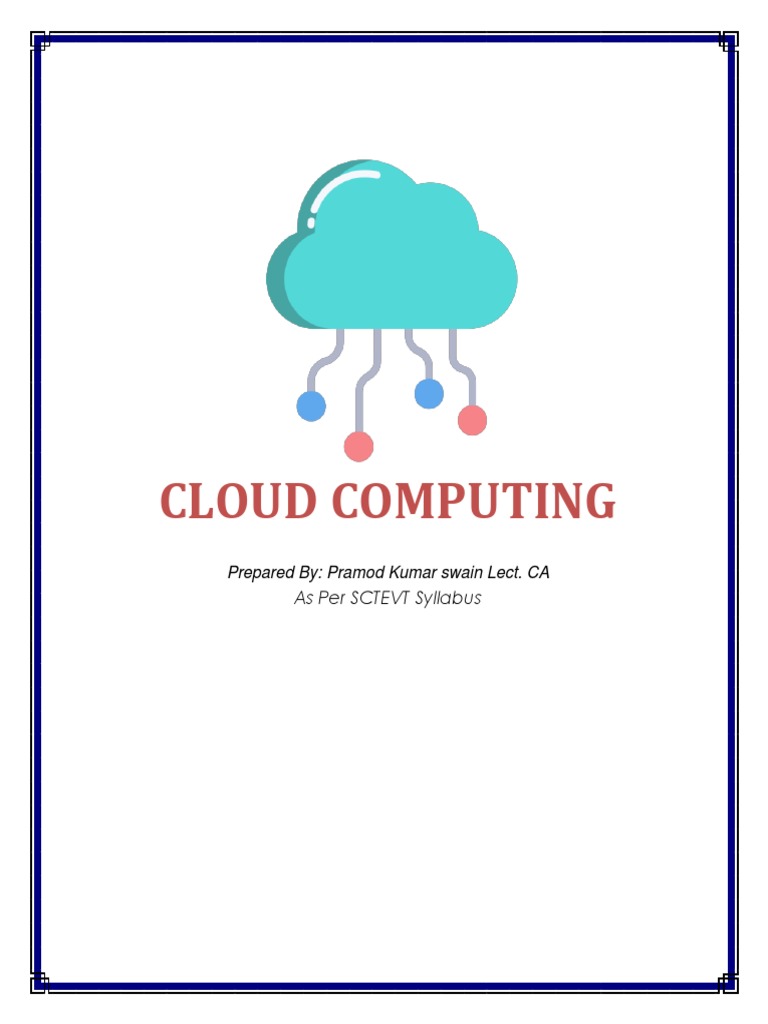CLOUD COMPUTING Class Note | PDF | Cloud Computing | Software As A Service