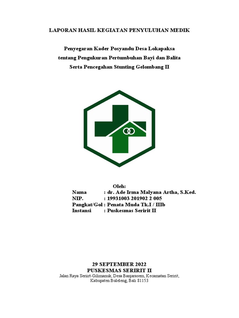 Laporan Penyegaran Kader LKPS 2 | PDF