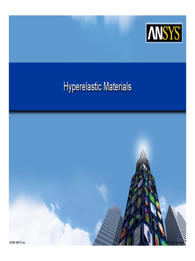 ANSYS Hyperelastic Materials | PDF | Polymers | Stress (Mechanics)