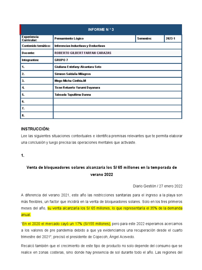 Grupo 7 - Informe 3 | PDF