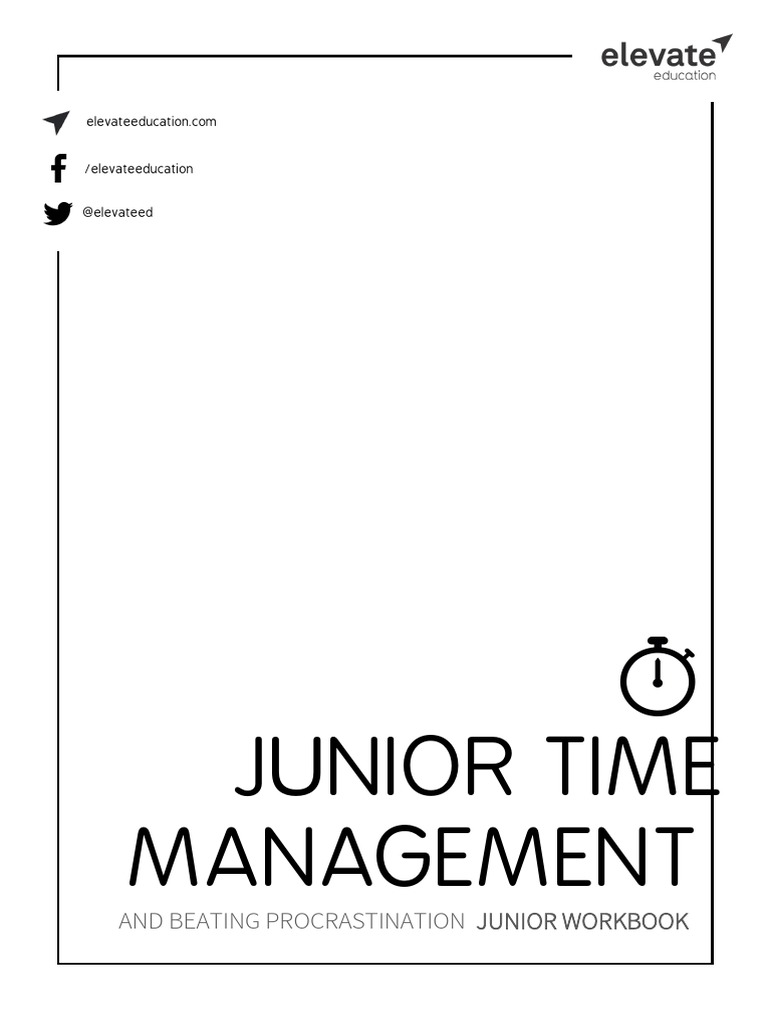 Junior Time Management Manual 1 | PDF