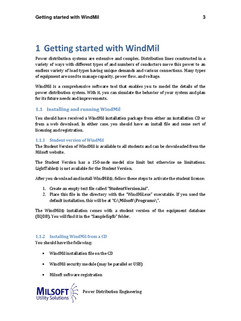 Getting Started With WindMil | PDF | Computer File | Installation ...