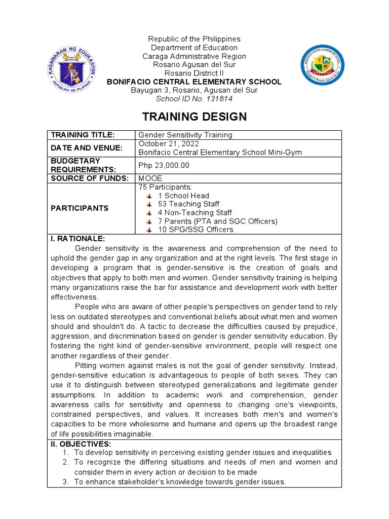 Gender Sensitivity Training Overview | PDF | Gender | Gender Studies