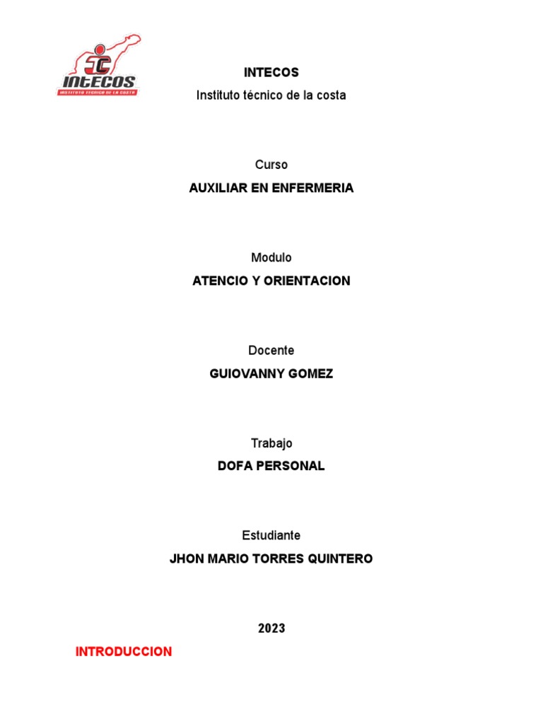 Dofa Jhon Mario Torres Quintero | PDF