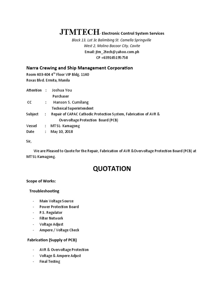 Marine Electronics Repair Offer | PDF | Computers | Technology ...