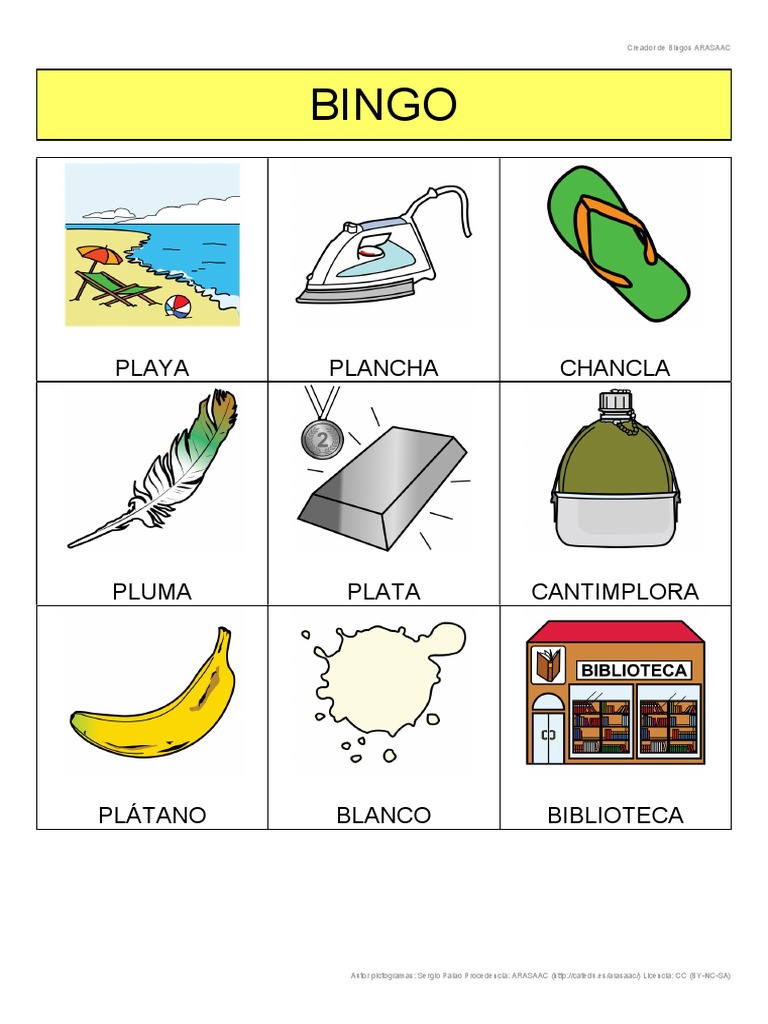 Sinfones L Bingo | PDF