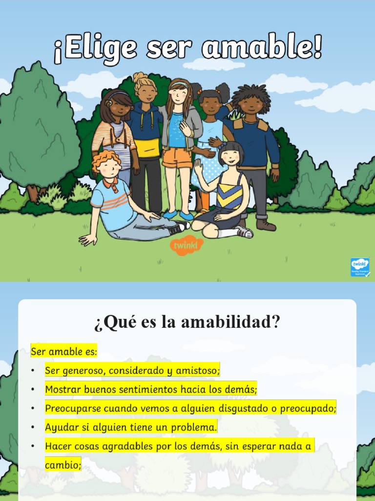 Guía N°2 Religión - Presentacion-Elige-ser-amable | PDF