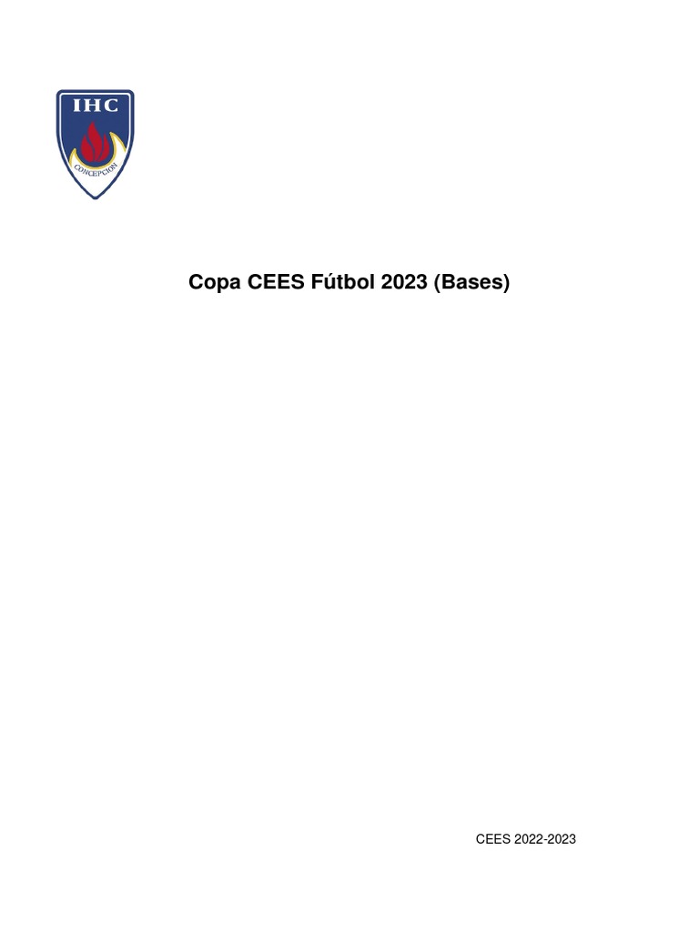 Bases Copa CEES | PDF | Asociación de Futbol | Juegos de pelota
