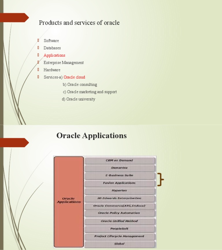 Oracle Products | PDF