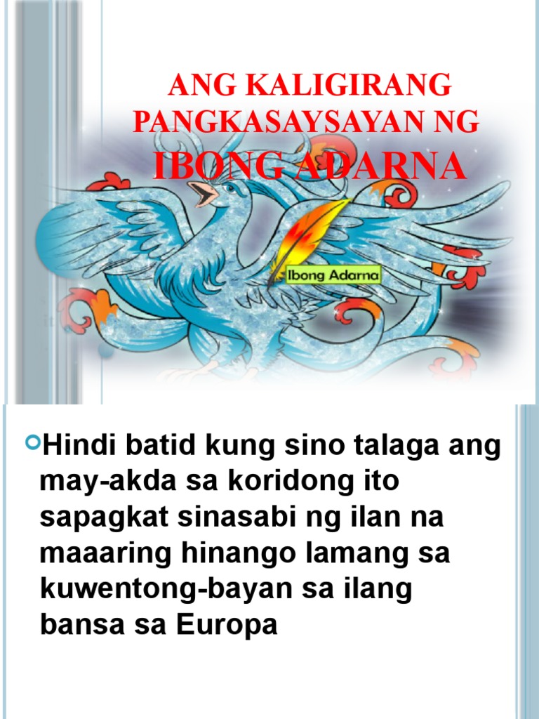 Ang Kaligirang Pangkasaysayan NG Ibong Adarna | PDF