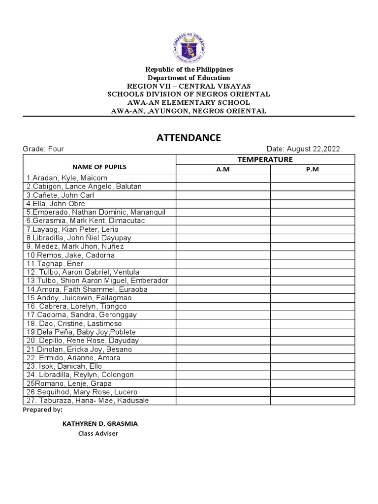 ATTENDANCE | PDF | Government | Public Administration