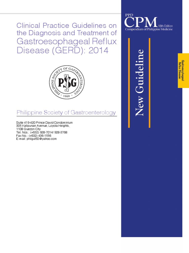 Gerd PSG 2014 | PDF | Gastroesophageal Reflux Disease | Heartburn