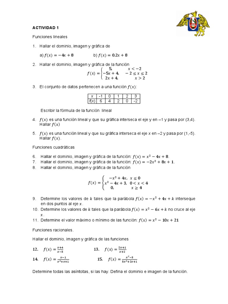 Actividad 1 Biologia | PDF | Función (Matemáticas) | Funciones y mapeos