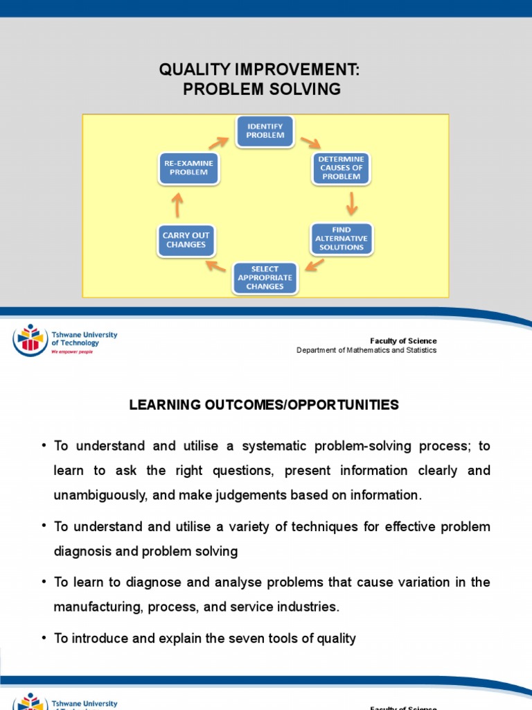 Quality Improvement Problem Solving Download Free Pdf Statistics 8974