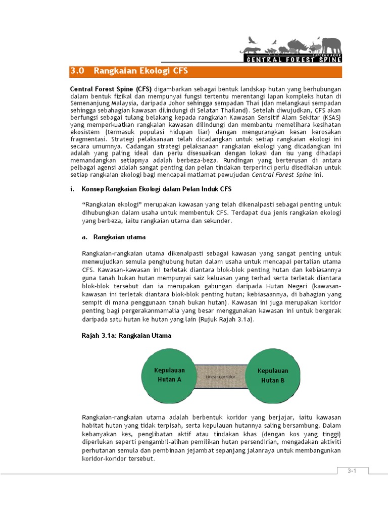 Malaysia Central Forest Spine (CFS) | PDF