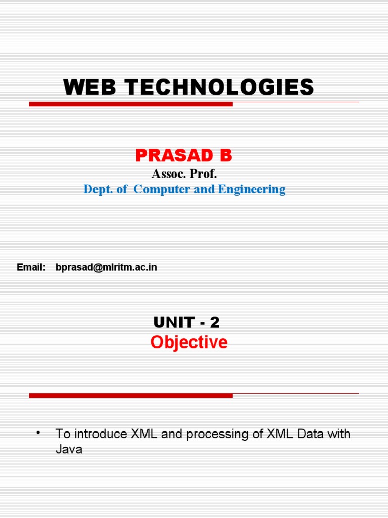 Unit 2 Xml Complete Wt Pdf Xml Schema Xml