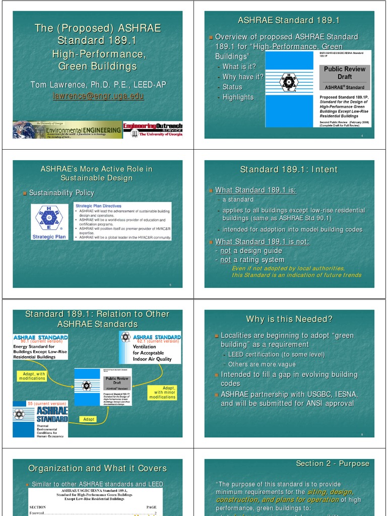 The (Proposed) ASHRAE Standard 189.1 | PDF | Green Building ...